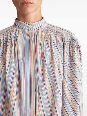 Etro Striped Gathered Blouse