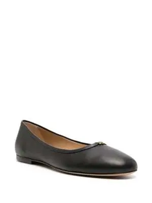 Chloé Marcie Leather Ballerina Shoes - Black