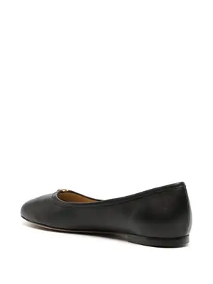 Chloé Marcie Leather Ballerina Shoes - Black