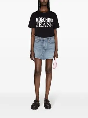 Moschino Logo-print Cotton T-shirt - Black