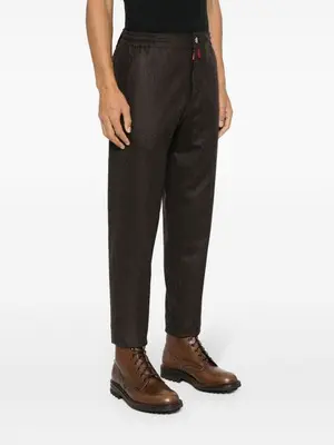 Kiton Cropped Straight-leg Trousers