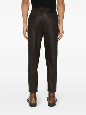 Kiton Cropped Straight-leg Trousers