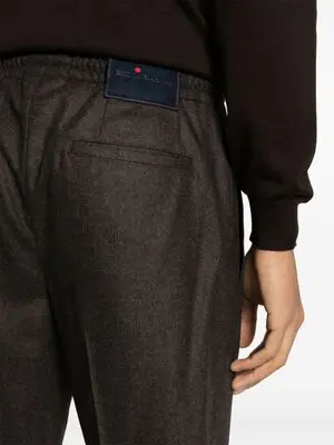 Kiton Cropped Straight-leg Trousers