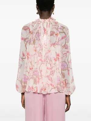 Zimmermann Matchmaker Billow Floral-print Blouse