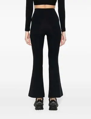 Versace Logo Appliqué Flared Leggings