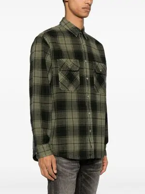 PURPLE BRAND Flannel Long-sleeve Shirt