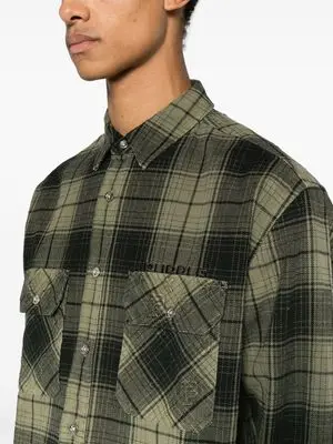 PURPLE BRAND Flannel Long-sleeve Shirt