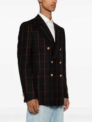 Gucci Logo-patch Double-breasted Blazer