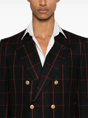 Gucci Logo-patch Double-breasted Blazer