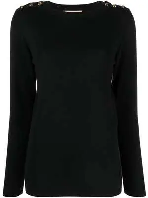 Gucci Knitted Jumper With Buttoned Shoulder