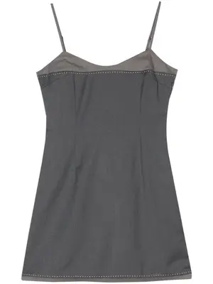 Remain Birger Christensen Spaghetti-strap Contrast-stitching Minidress