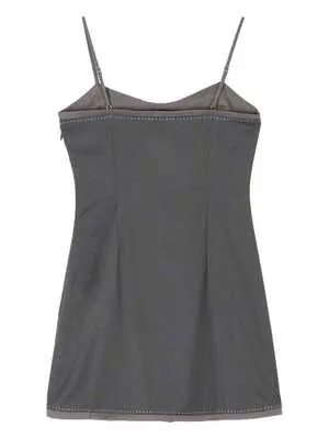 Remain Birger Christensen Spaghetti-strap Contrast-stitching Minidress