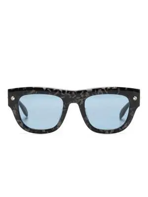 Alexander McQueen Studded Wayfarer Sunglasses - Black