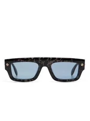 Alexander McQueen Spike Studded Sunglasses - Black