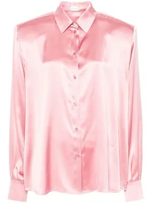 Magda Butrym Long-sleeve Silk Shirt