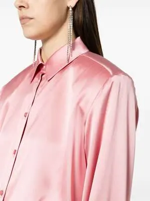Magda Butrym Long-sleeve Silk Shirt