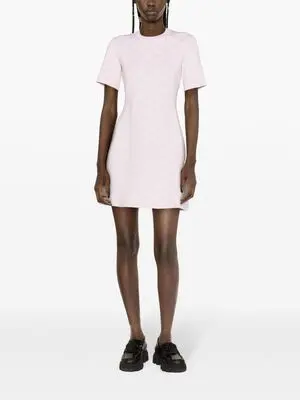 Maje Short-sleeved Jacquard-knit Minidress