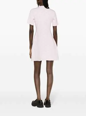 Maje Short-sleeved Jacquard-knit Minidress