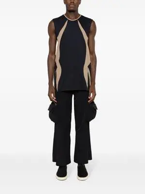 AMIR SLAMA Panelled Round-neck Tank Top