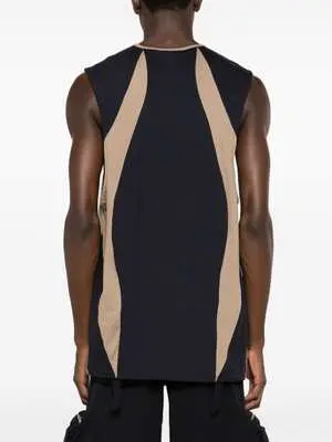 AMIR SLAMA Panelled Round-neck Tank Top
