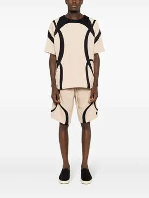 AMIR SLAMA Panelled Cotton T-shirt