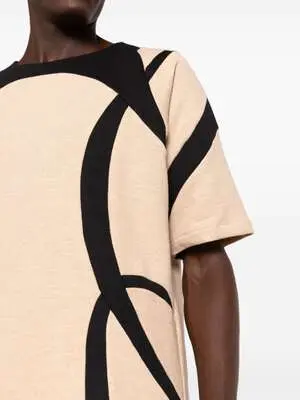 AMIR SLAMA Panelled Cotton T-shirt