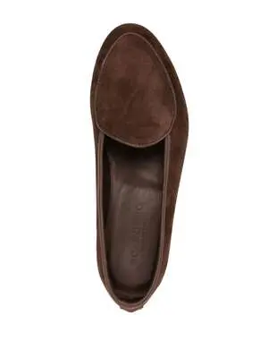SCAROSSO Nils Suede Loafers - Brown