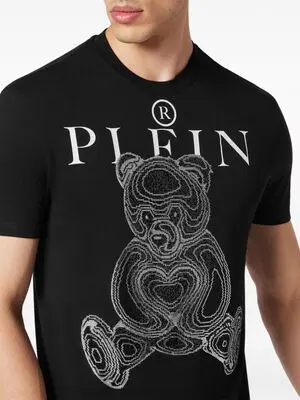 Philipp Plein Teddy Bear Cotton T-shirt - Black