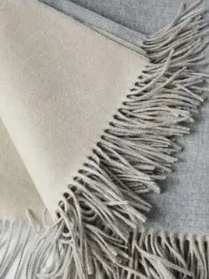 Brunello Cucinelli Fringed Cashmere Blanket