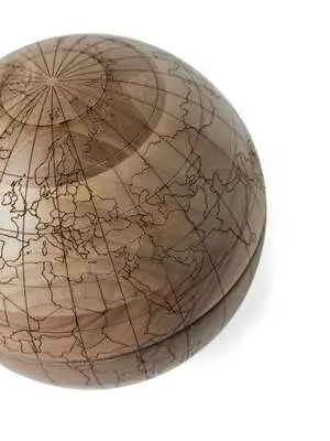 Brunello Cucinelli Engraved Wooden Globe