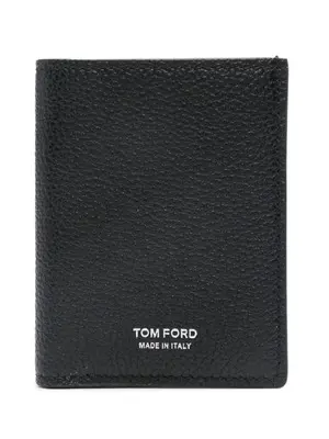 TOM FORD Logo-print Leather Cardholder - Black