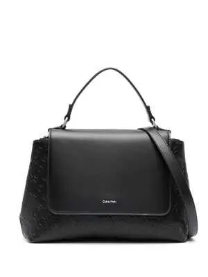 Calvin Klein Monogram Bag With Logo Plaque