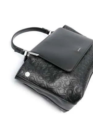 Calvin Klein Monogram Bag With Logo Plaque