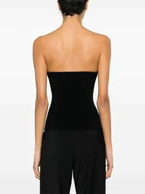 Coperni Ribbed-knit Bustier Top