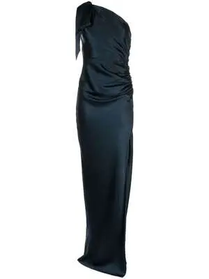 Michelle Mason Asymmetric Maxi Gown - Blue