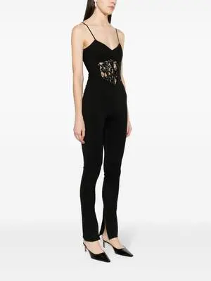 NISSA Boned-bodice Slim-cut Jumpsuit