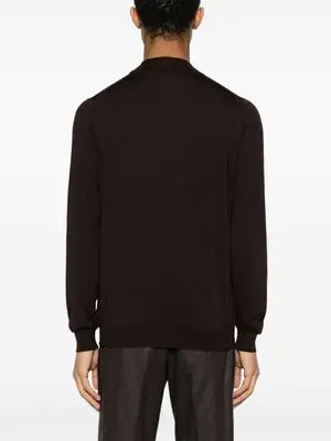 Kiton High-neck Jumper - Brown