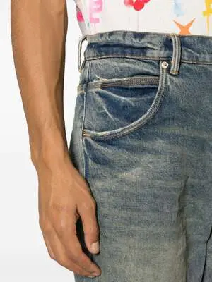 PURPLE BRAND P018 Drop-crotch Wide-leg Jeans