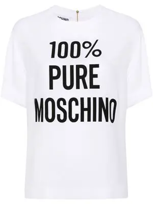 Moschino Slogan-print T-shirt - White