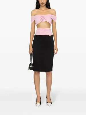 Versace Medusa Stretch-wool Skirt