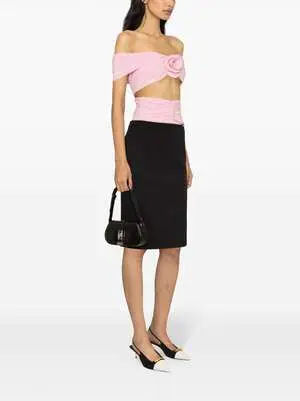 Versace Medusa Stretch-wool Skirt