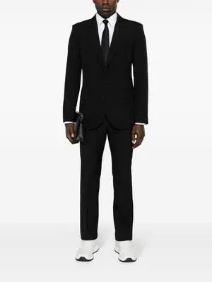 Valentino Garavani Virgin Wool Tailored Trousers - Black