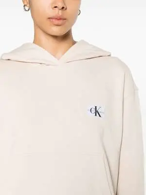 Calvin Klein Logo-patch Jersey Hoodie