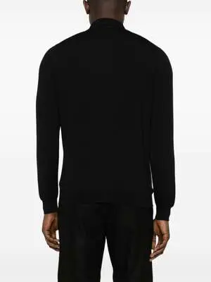Kiton High-neck Jumper - Black