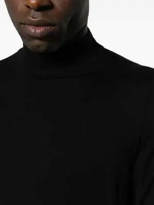 Kiton High-neck Jumper - Black