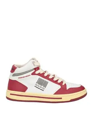 PRO 01 JECT Leather High-top Sneakers - Red