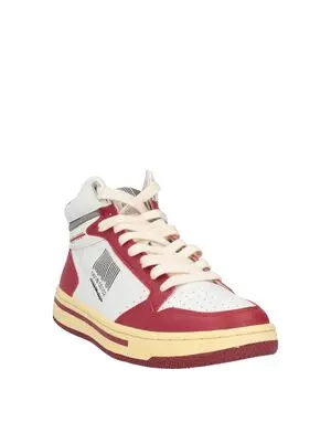 PRO 01 JECT Leather High-top Sneakers - Red