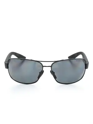 Prada Rectangle-frame Sunglasses - Black