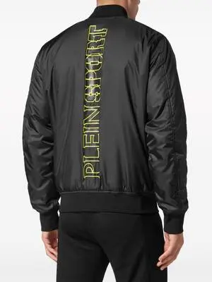 PLEIN SPORT Logo-print Zipped Bomber Jacket