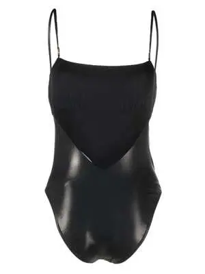 Versace Greca Detailed Low-back Swimsuit